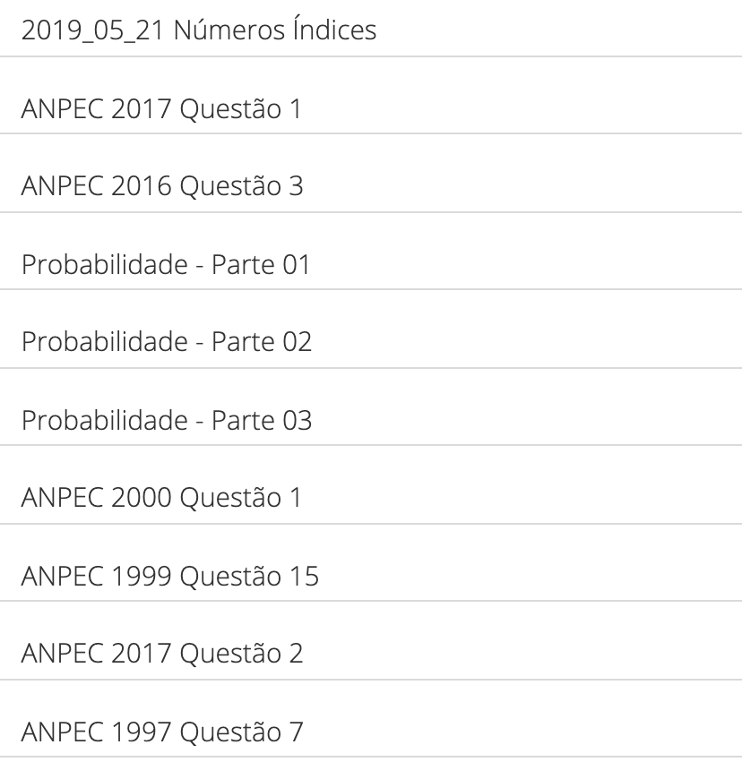 Revisão Estatística e Econometria ANPEC - Online | Curso Cecília Menon